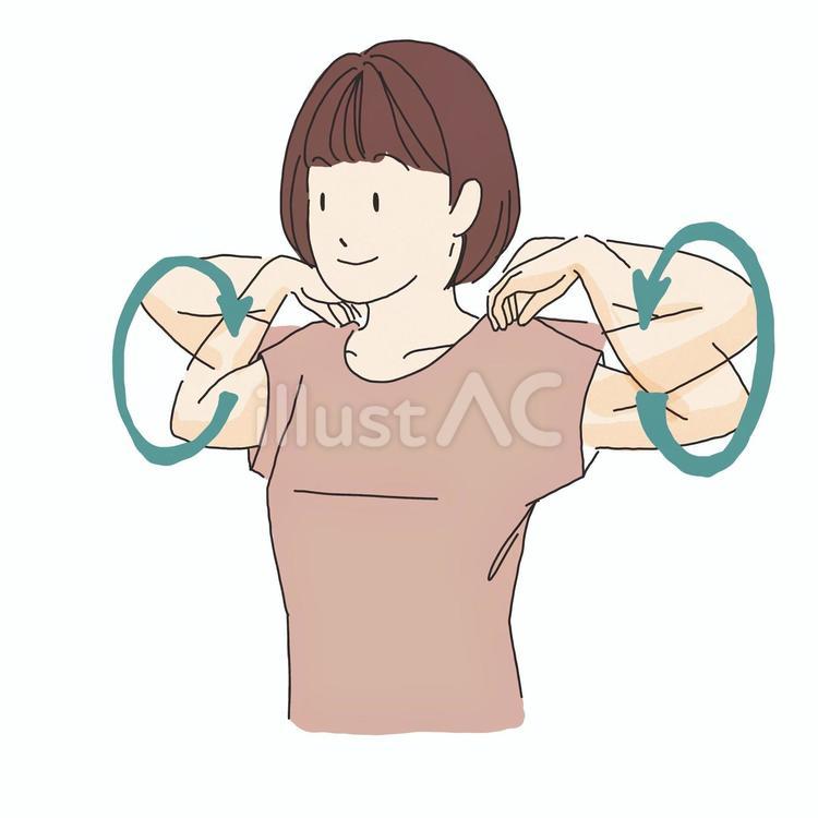 Free Vectors | Image illustration of shoulder rotation stretch