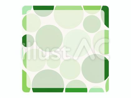 緑色の水玉柄の四角いフレームイラスト - No: 24157504｜無料イラスト・フリー素材なら「イラストAC」