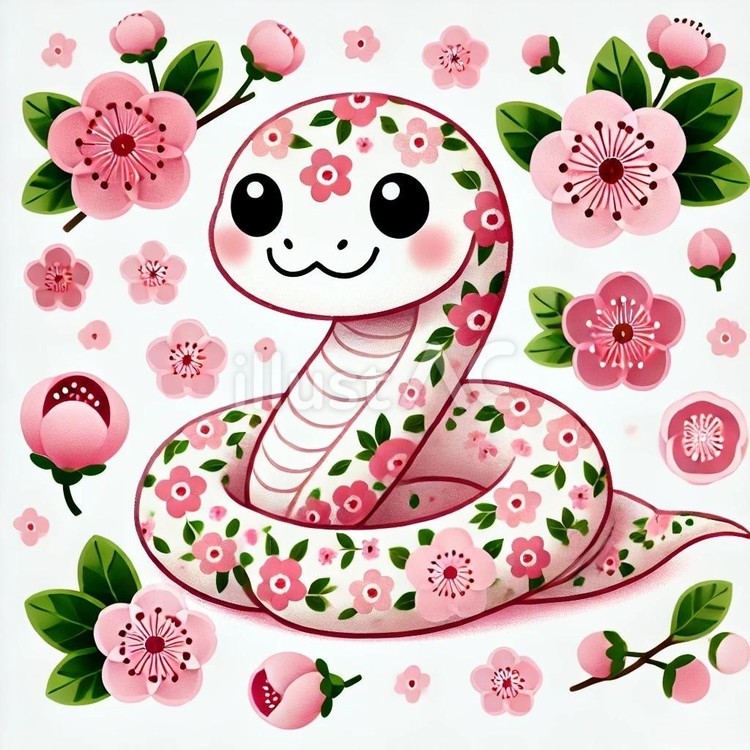 巳年イラスト - No: 25812308｜無料イラスト・フリー素材なら「イラストAC」