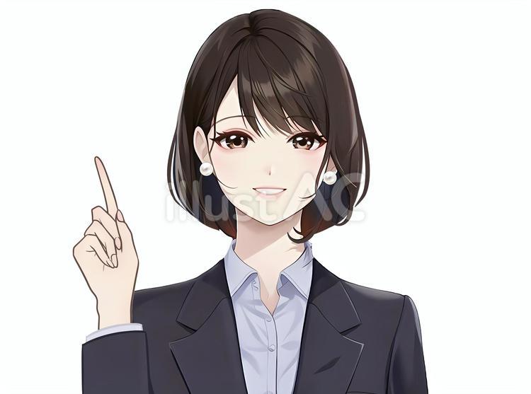 スーツの女性イラスト素材イラスト - No: 23669746／無料イラスト/フリー素材なら「イラストAC」