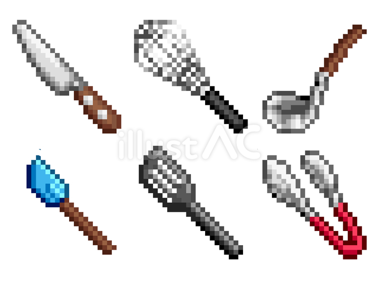 Free Vectors | [Pixel art] Cooking utensils and kitchen tools