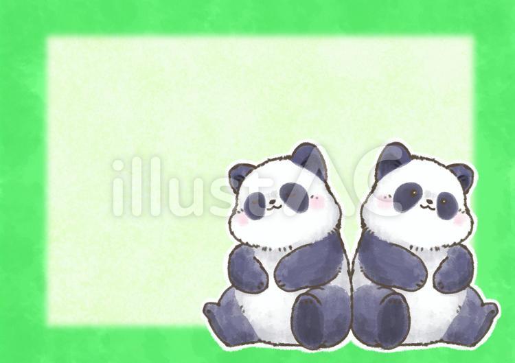 Free Vectors | Panda frame