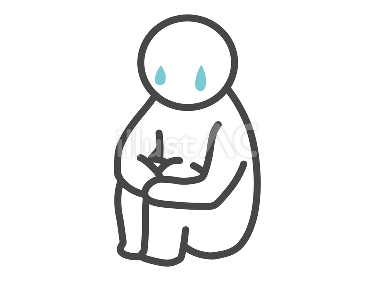 Free Vectors | Sitting person crying
