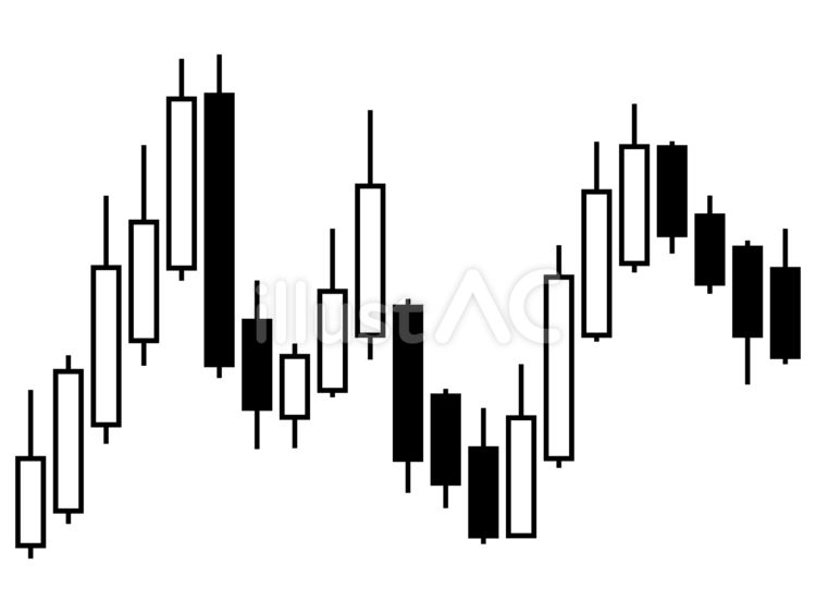 Free Vectors | Candlestick chart: monochrome