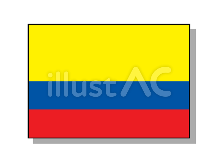 コロンビアの国旗イラスト - No: 22580099｜無料イラスト・フリー素材なら「イラストAC」