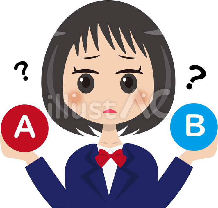 迷う 女子生徒イラスト No 22173004|無料イラスト・フリー素材なら「イラストac」