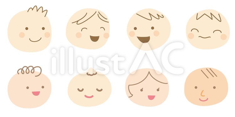 顔1イラスト - No: 860768｜無料イラスト・フリー素材なら「イラストAC」
