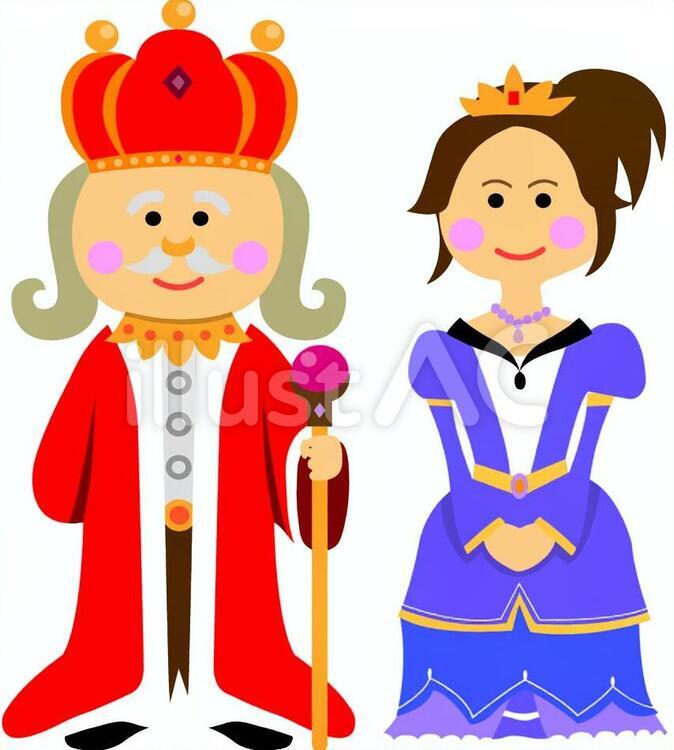 王様とお妃イラスト - No: 231362｜無料イラスト・フリー素材なら「イラストAC」