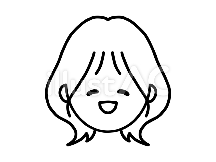 誰かに似てるアイコン くびれボブ 喜イラスト - No: 22983040｜無料イラスト・フリー素材なら「イラストAC」