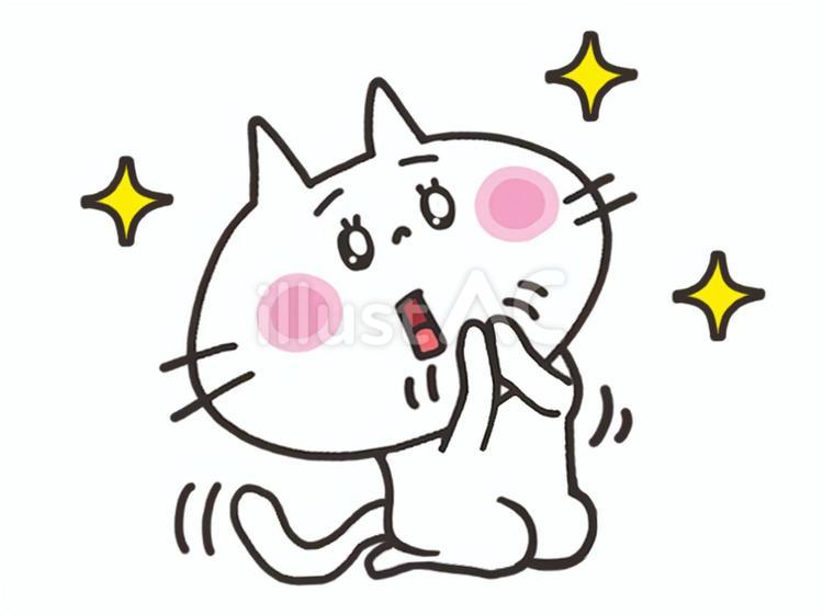 お願いする猫イラスト - No: 23499515｜無料イラスト・フリー素材なら「イラストAC」