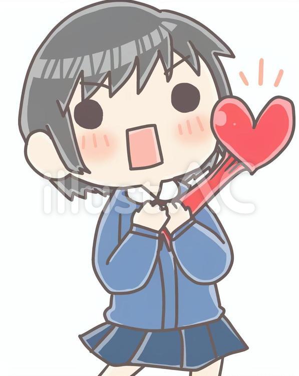 どきっとする女の子イラスト No 2231236/無料イラストなら「イラストac」