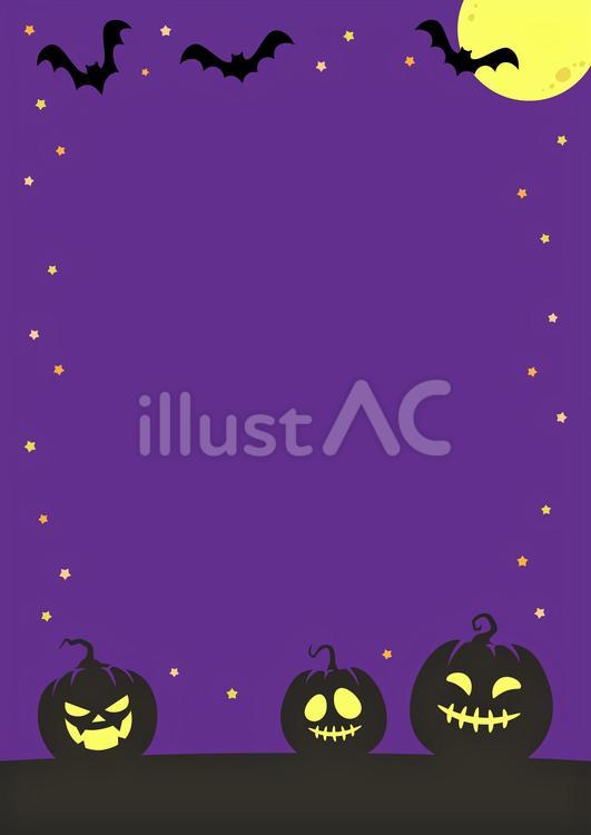 コピースペースありハロウィン背景素材03イラスト No 24383311｜無料イラスト・フリー素材なら「イラストac」 