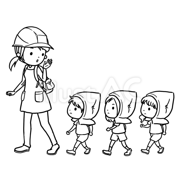 Free Vectors | Evacuation drill guidance line drawing