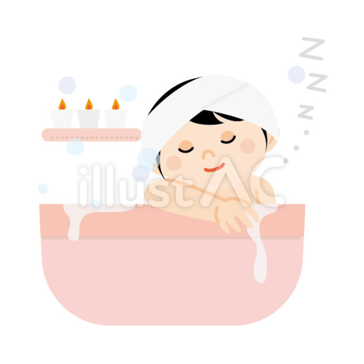 入浴する女性4イラスト No 240407|無料イラスト・フリー素材なら「イラストac」