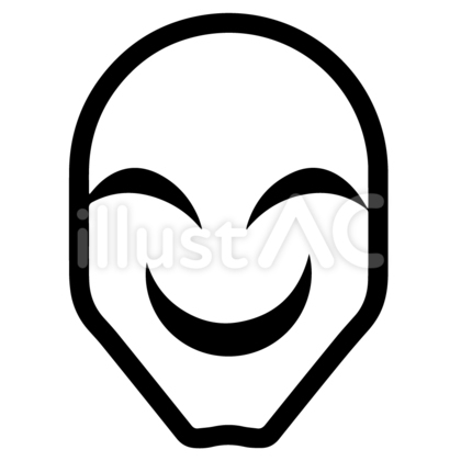 怪しい顔の仮面イラスト - No: 24922639｜無料イラスト・フリー素材なら「イラストAC」