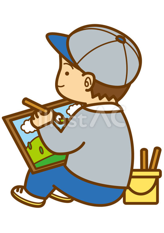写生-4cイラスト - No: 24412571｜無料イラスト・フリー素材なら「イラストAC」