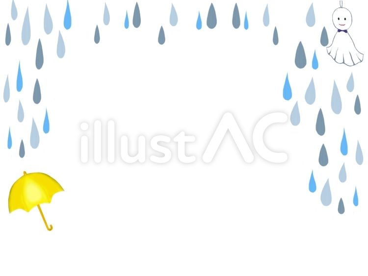 Free Vectors | Rainy season frame hand-painted free illustration
