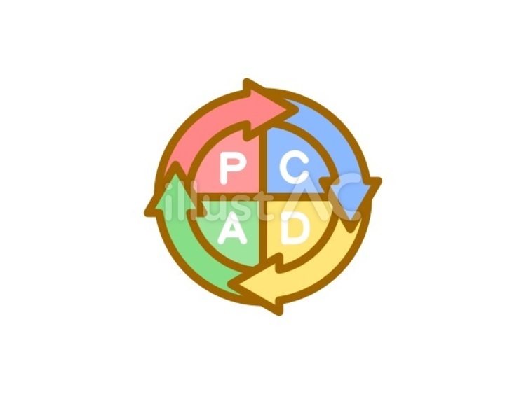 PCDAサイクル 赤青黄緑イラスト - No: 23426590｜無料イラスト・フリー素材なら「イラストAC」