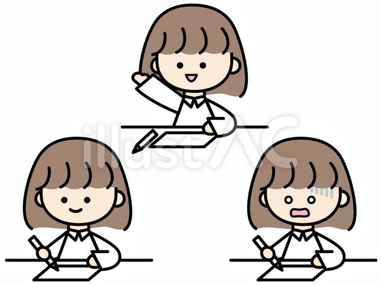 Free Vectors | Girl taking class