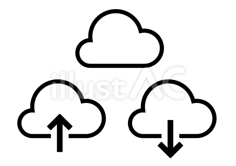 クラウド アイコンイラスト - No: 2645810｜無料イラスト・フリー素材なら「イラストAC」