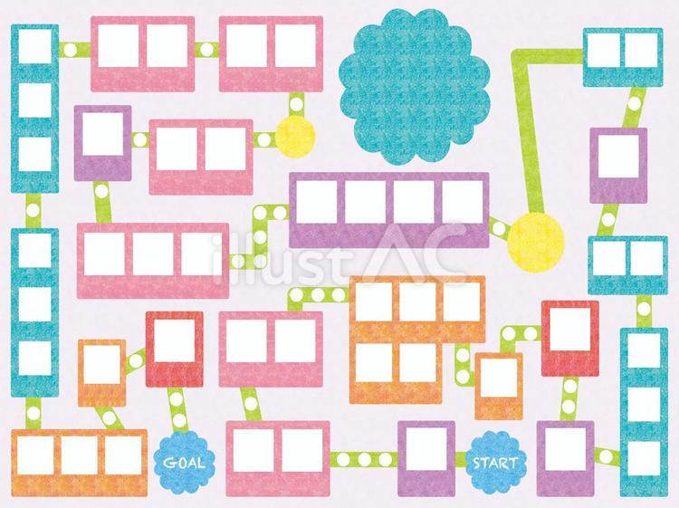 すごろくイラスト - No: 24414855｜無料イラスト・フリー素材なら「イラストAC」