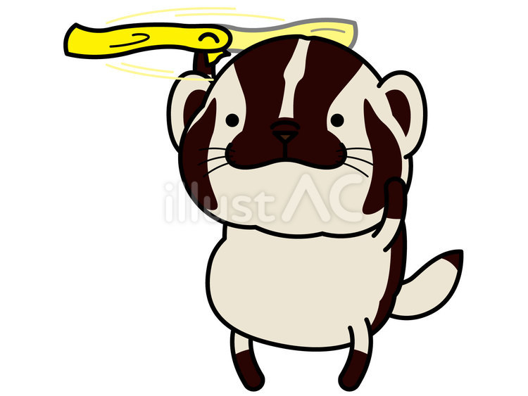 Free Vectors | American Badger Spinning a Towel