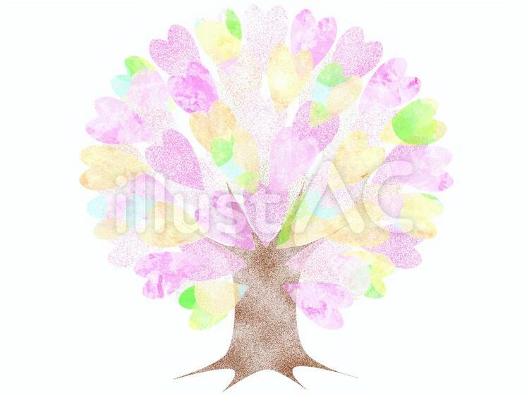 樹木_ハート_ラフイラスト - No: 1362690／無料イラスト/フリー素材なら「イラストAC」