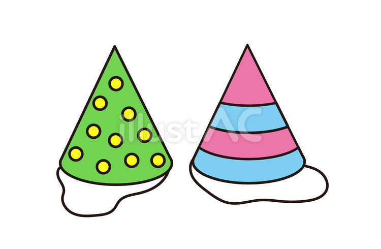 誕生日会 イラスト素材 バースデー帽子イラスト - No: 24101897｜無料イラスト・フリー素材なら「イラストAC」