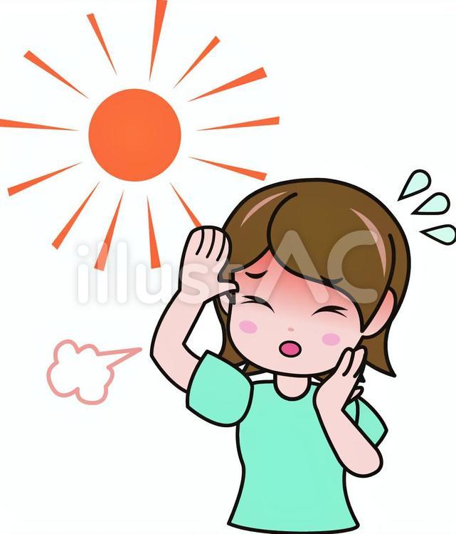 熱中症イラスト - No: 22924616／無料イラスト/フリー素材なら「イラストAC」
