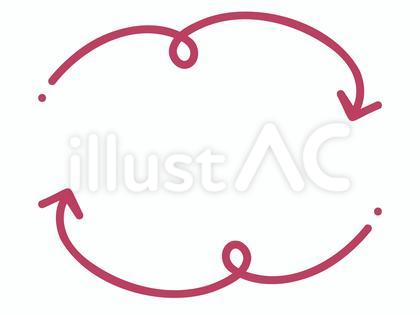 繰り返し表現のループする矢印イラスト - No: 26679000｜無料イラスト・フリー素材なら「イラストAC」