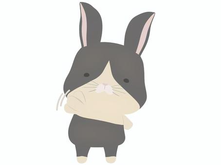 仰向け_兎イラスト - No: 23547321｜無料イラスト・フリー素材なら「イラストAC」