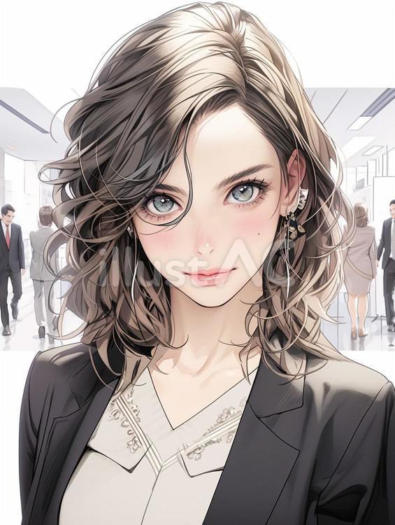 美女176イラスト - No: 24055296｜無料イラスト・フリー素材なら「イラストAC」