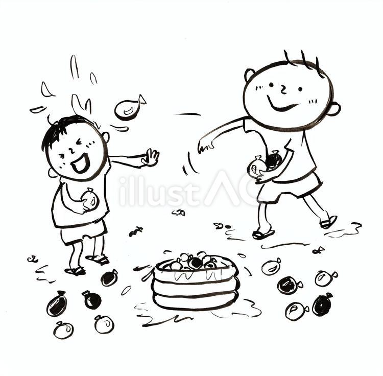 子供たち（夏）イラスト - No: 24110374｜無料イラスト・フリー素材なら「イラストAC」