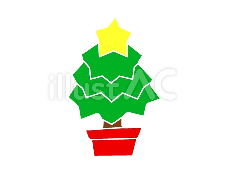 印象的なクリスマスツリーアイコンイラスト No 22345997／無料イラストフリー素材なら「イラストac」 