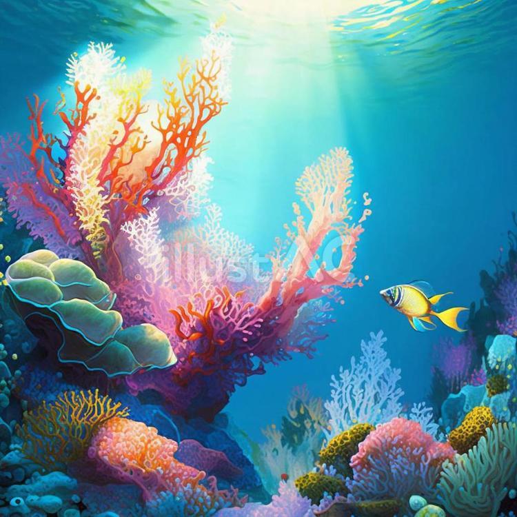 サンゴ礁イラスト - No: 23781770／無料イラスト/フリー素材なら「イラストAC」