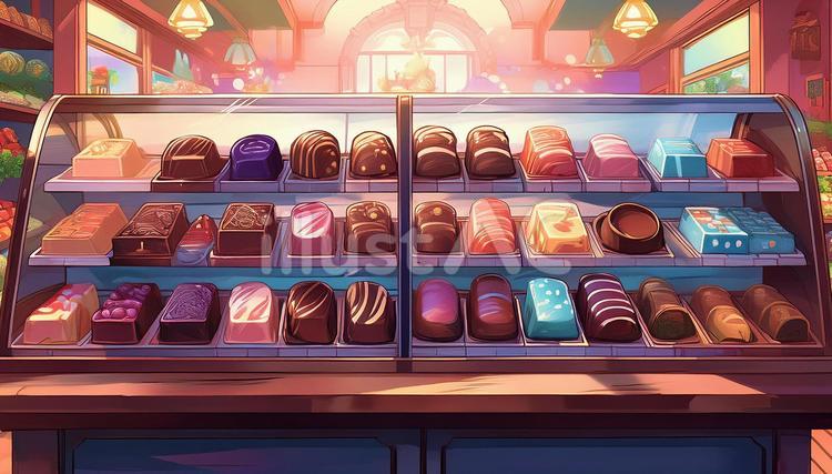 チョコレートの背景イラスト - No: 26140552｜無料イラスト・フリー素材なら「イラストAC」