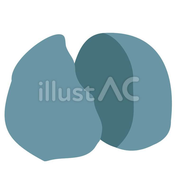 Free Vectors | Rock split in half