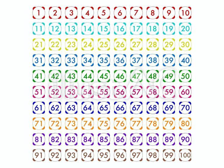 Free Vectors | Number illustrations 1~100 17