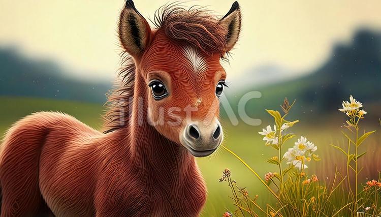 仔馬イラスト - No: 25940974｜無料イラスト・フリー素材なら「イラストAC」