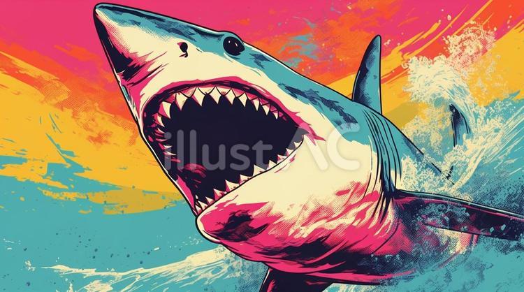 Free Vectors | shark pop art