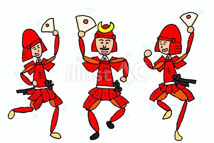 Free Vectors | Akazona samurai dancing