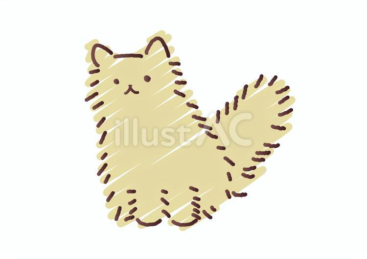 らくがき風ねこイラスト003イラスト - No: 26140905｜無料イラスト・フリー素材なら「イラストAC」