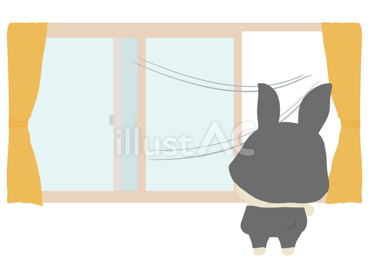 換気_兎イラスト - No: 23227176｜無料イラスト・フリー素材なら「イラストAC」