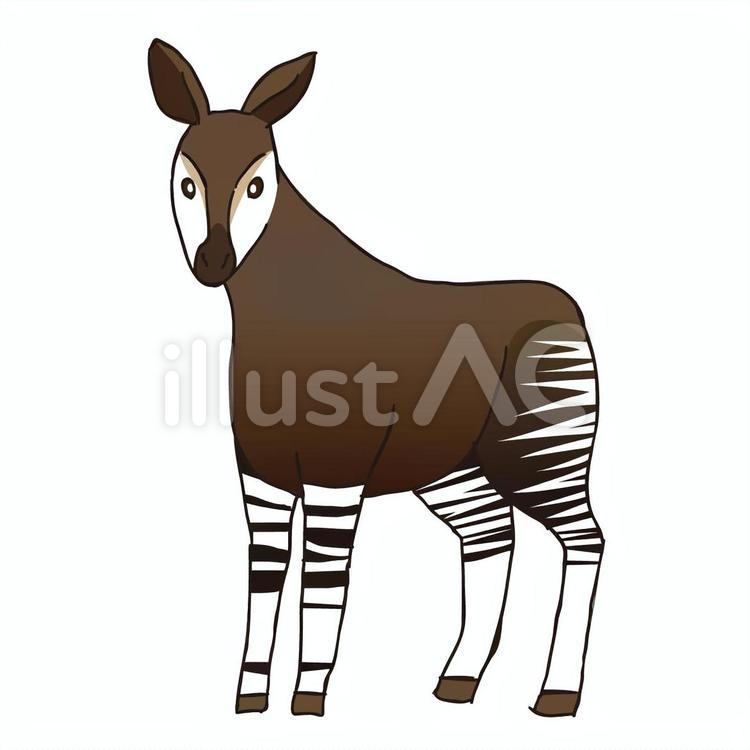 オカピイラスト - No: 2104244／無料イラストなら「イラストAC」