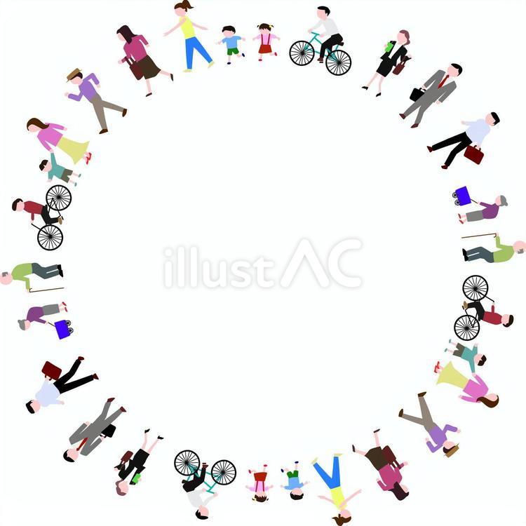 歩行者イラスト - No: 23986136｜無料イラスト・フリー素材なら「イラストAC」