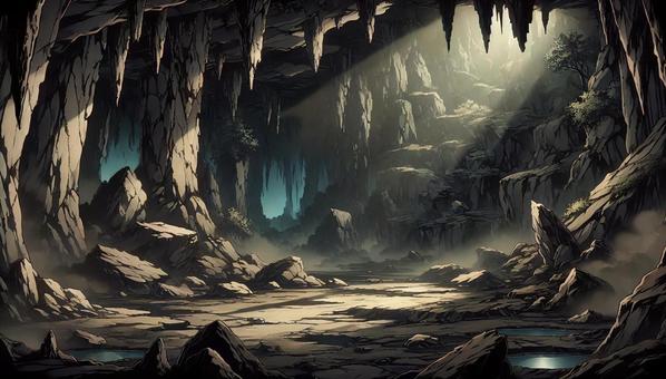 Free Vectors | Inside the cave illustration