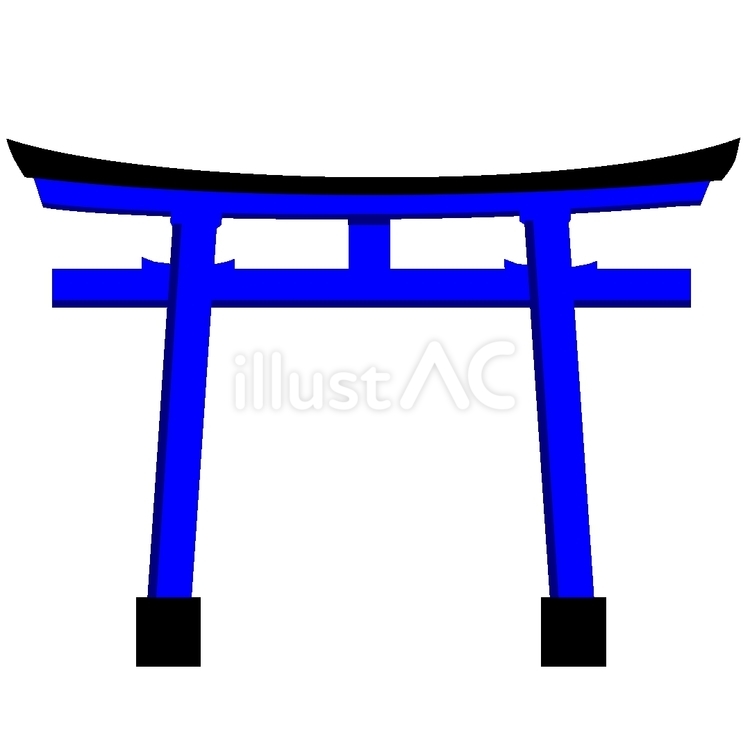 Free Vectors | Blue Torii Gate