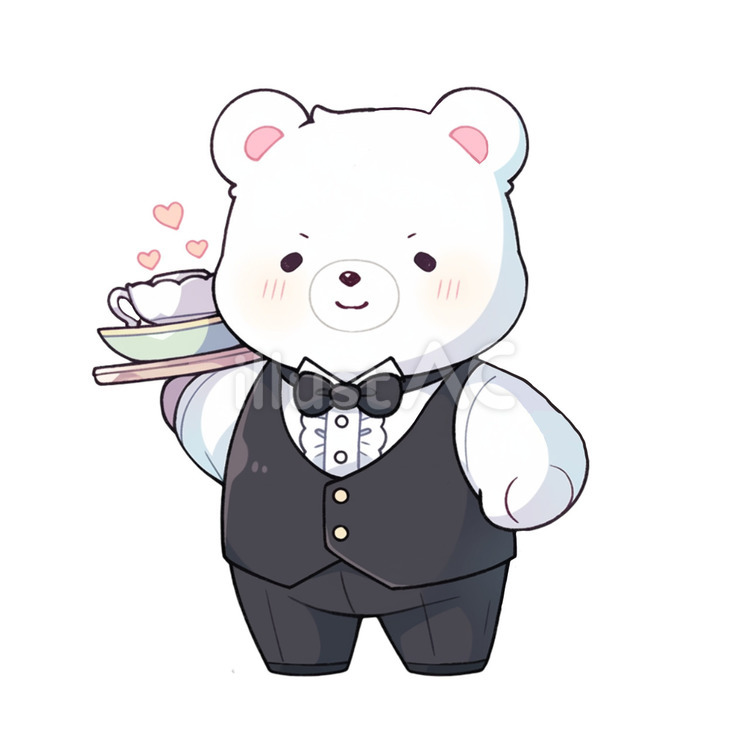 Free Vectors | The bear who became a butler