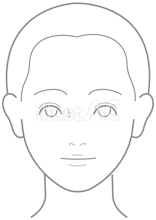 Free Vectors | Face line drawing front