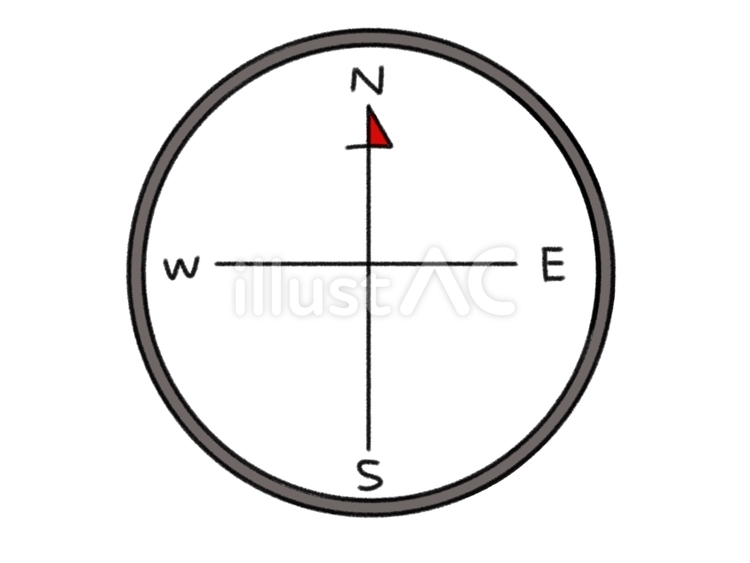 方位磁石イラスト - No: 24225502／無料イラスト/フリー素材なら「イラストAC」